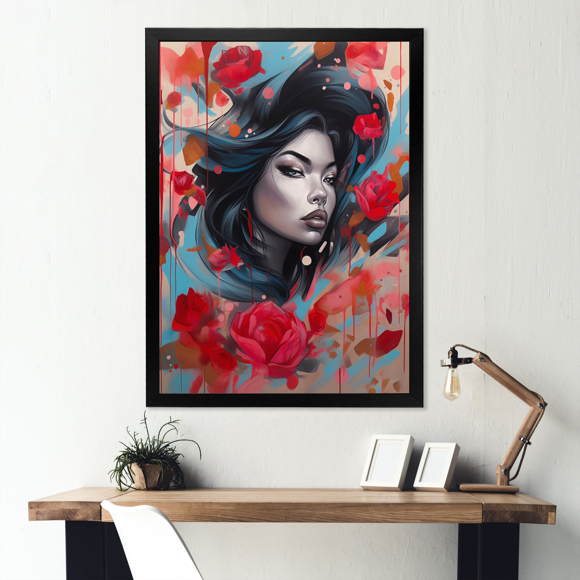 House of Hampton® Vibrant Female Pop Art II Framed On Canvas Print ...