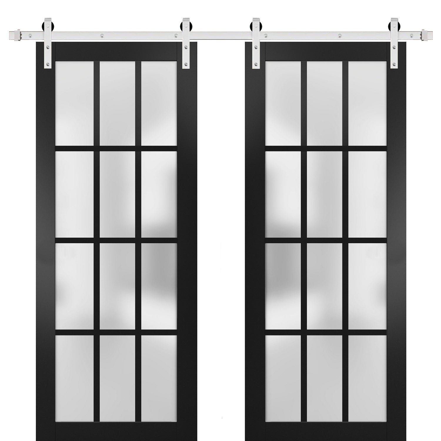 SARTODOORS Felicia Frosted Glass Barn Doors - Wayfair Canada