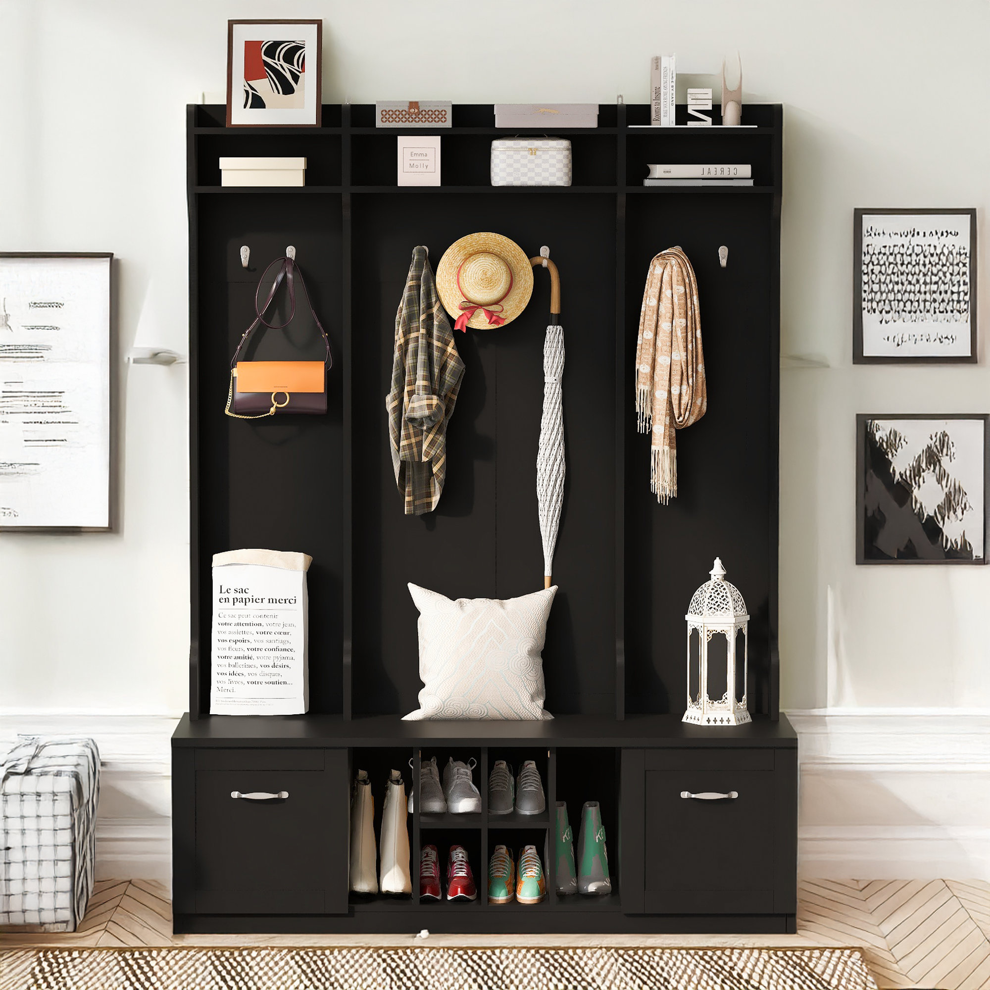 Lark Manor 5-in-1 Entryway Hall Tree - Wayfair Canada