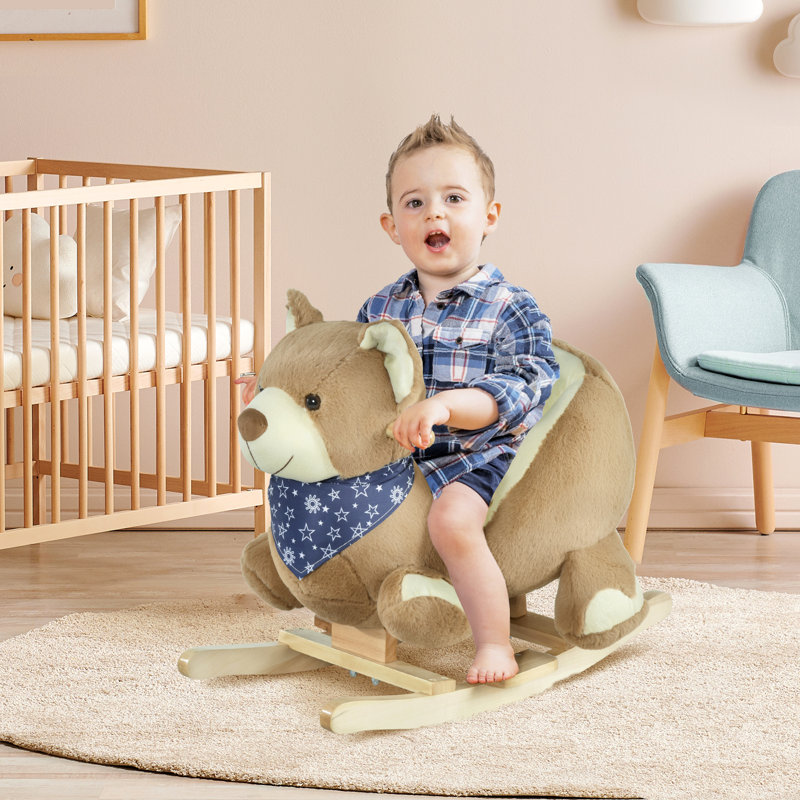 Qaba Kids Ride-On Toy Bear Rocker & Reviews | Wayfair