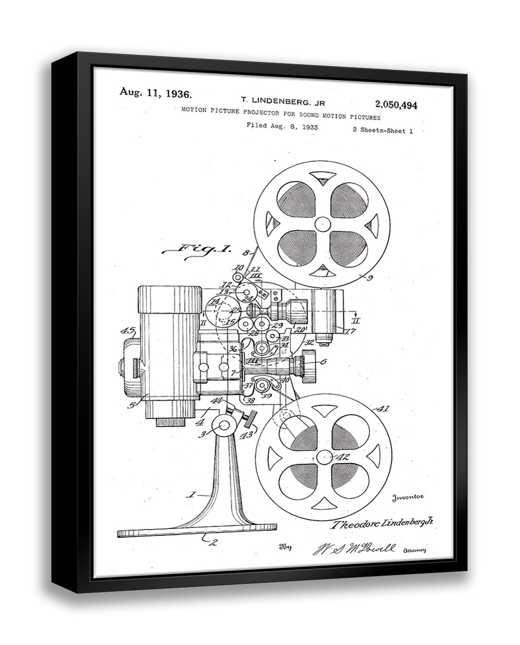 ATX Art Group LLC Motion Picture Projector Patent - Floater Frame ...