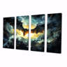 The Holiday Aisle® «Blue Watercolor Night Bat Charm I - Bat», art mural ...