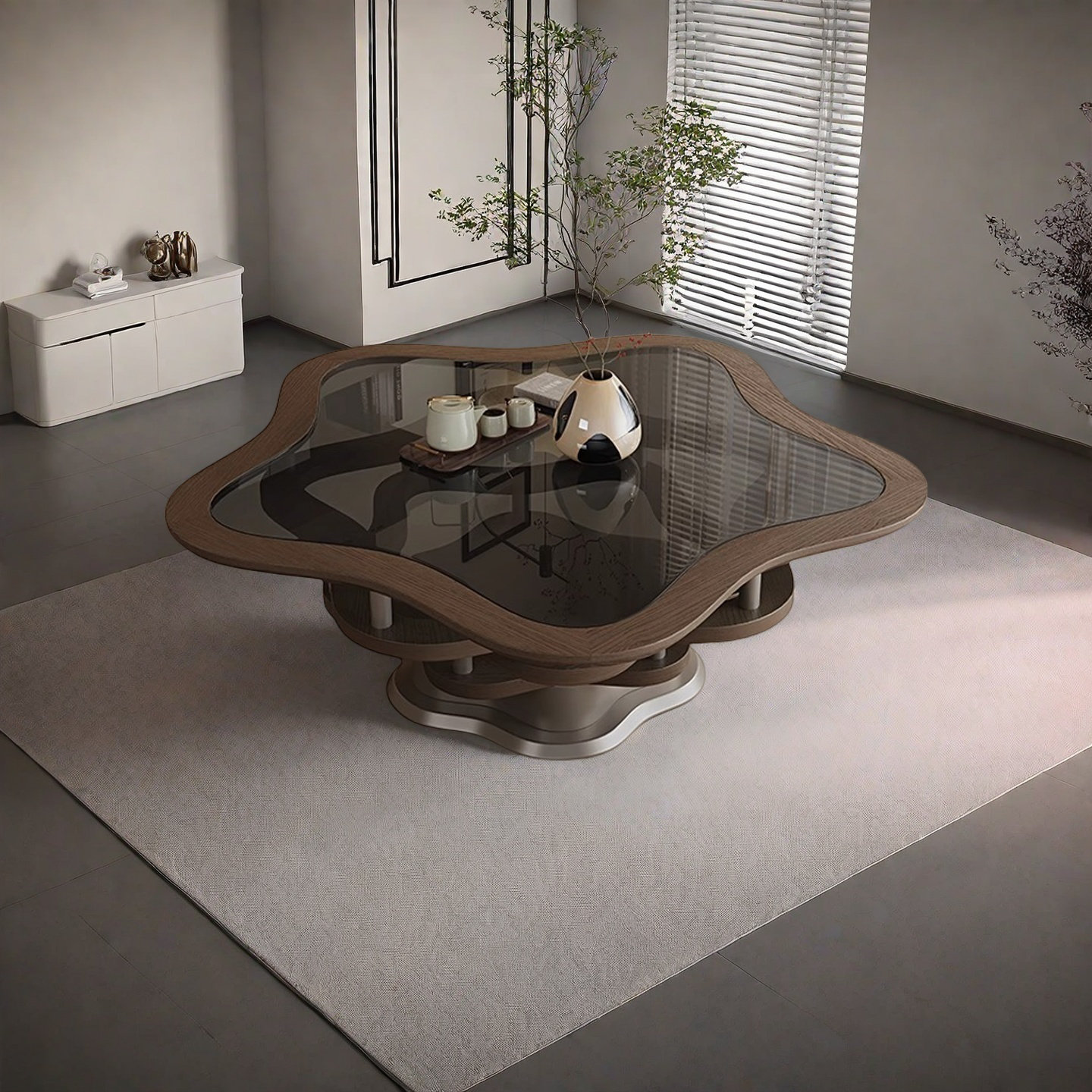 Wrought Studio™ Irregular Coffee Table | Wayfair