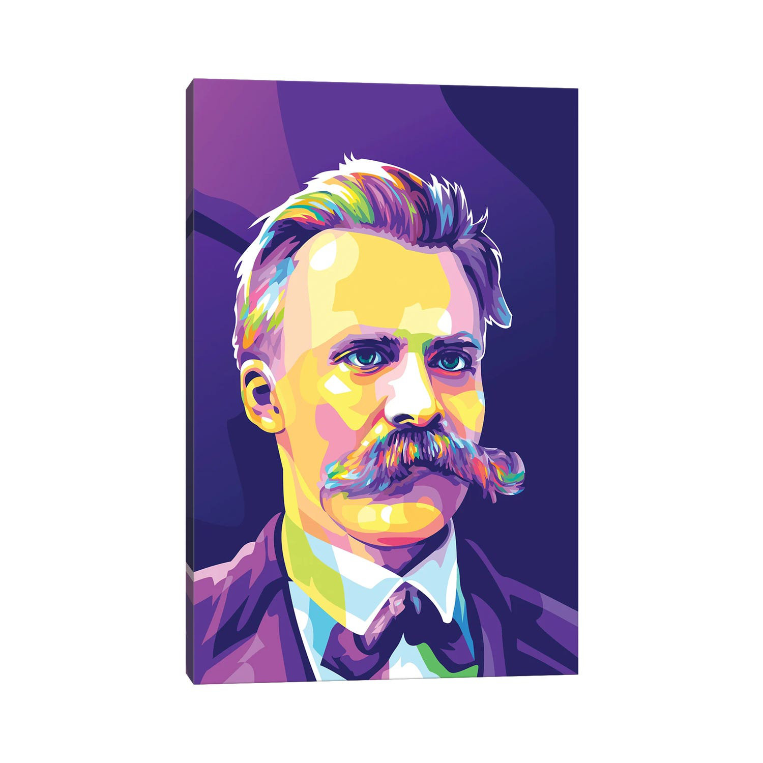East Urban Home Friedrich Nietzsche by Dayat Banggai - Wrapped Canvas ...