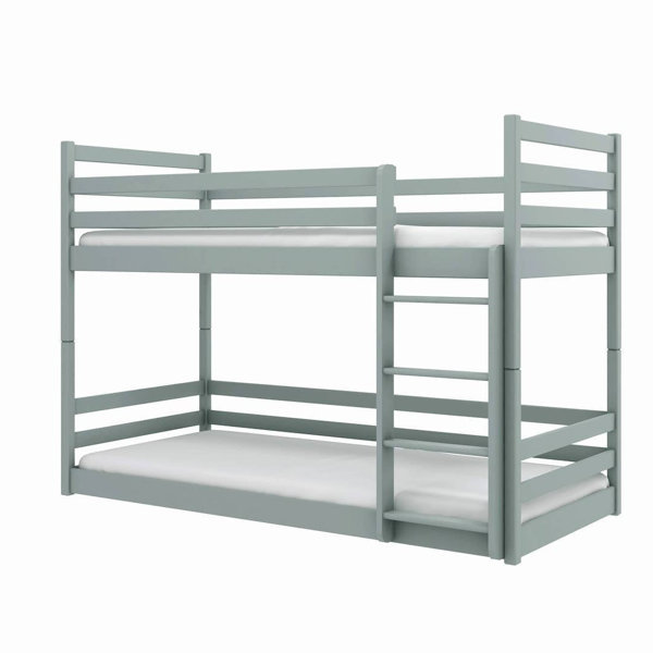 Arte-N Furniture Ltd Modern Grey Mini Bunk Bed with Safety Rails and ...