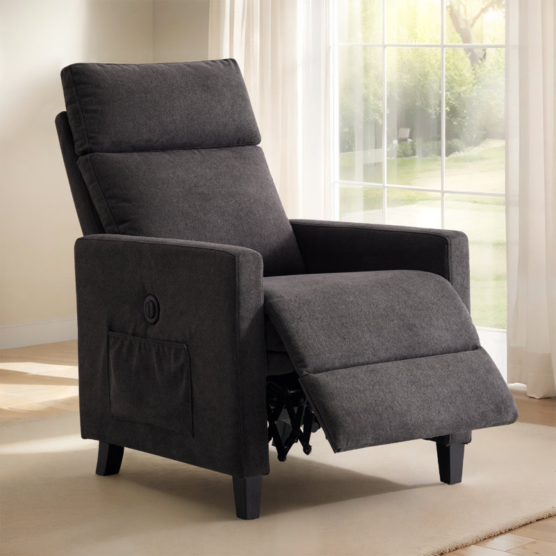 Ivy Bronx Haldeman Upholstered Power Recliner Sturdy and Durable for ...