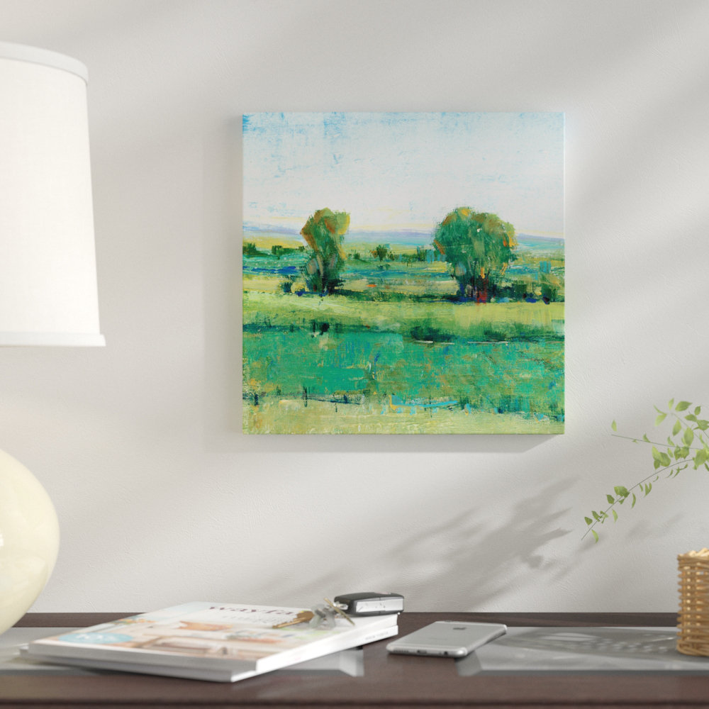East Urban Home 'Spring Meadow I' Acrylic Painting Print on Wrapped ...
