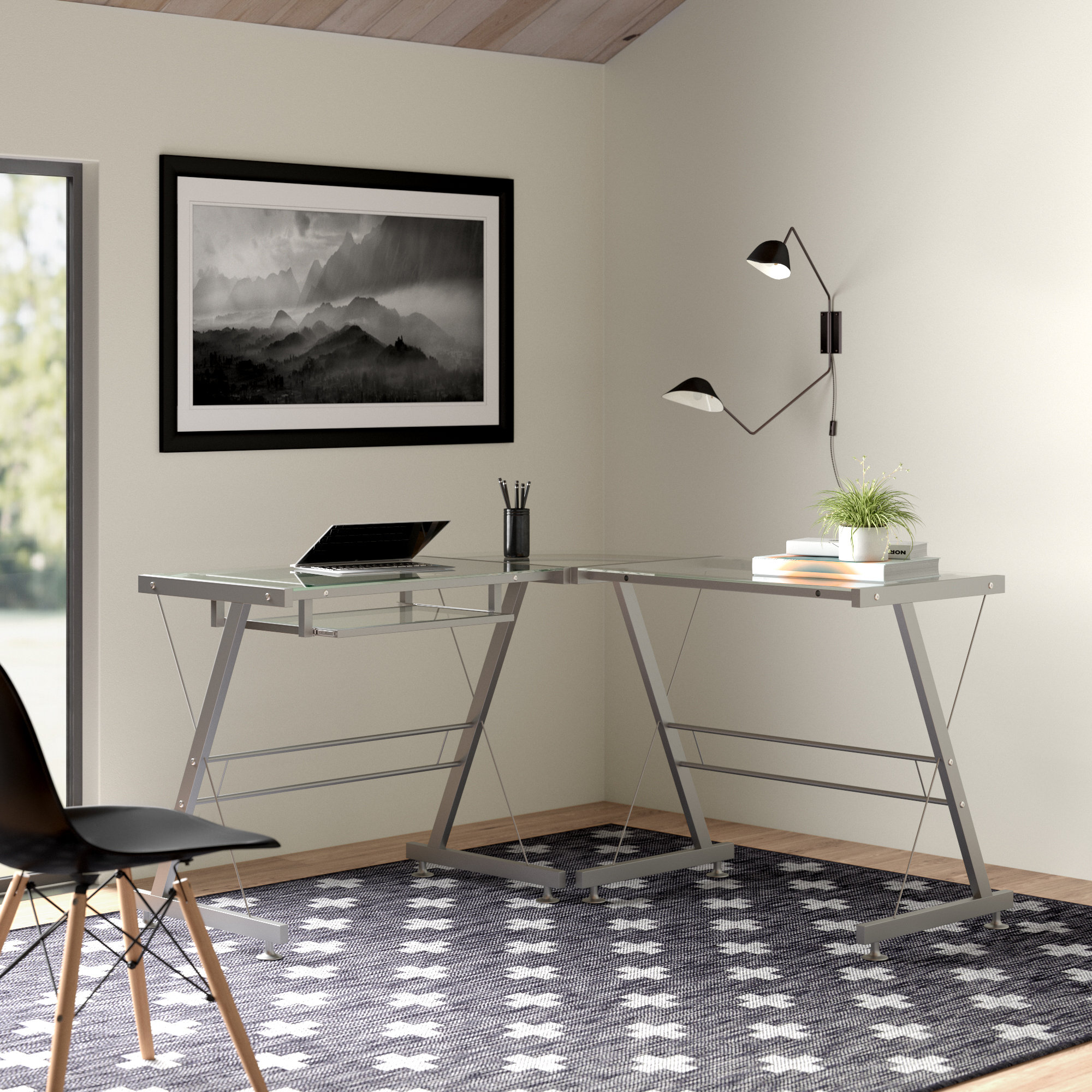Zipcode Design™ Frisby Glass L-Shape Desk & Reviews - Wayfair Canada