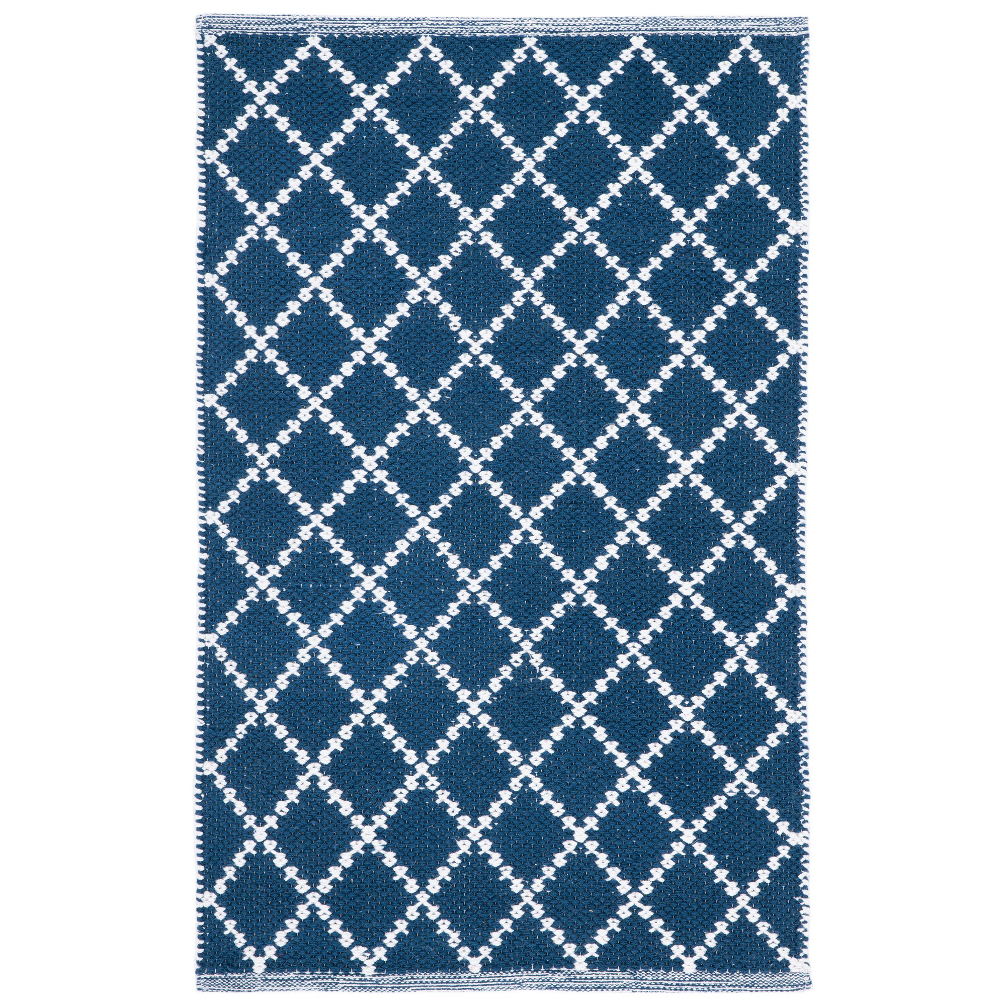Latitude Run® Breckenridge Flat Weave Cotton Geometric Rug | Wayfair