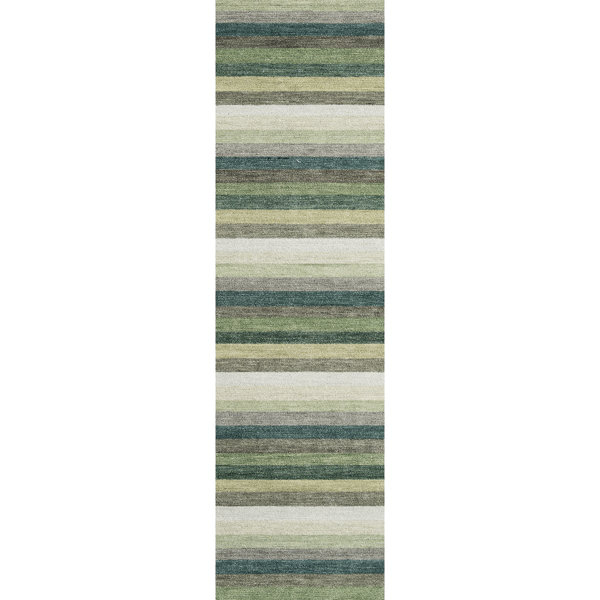 CompanyC Jazzy Handmade Wool Green/Yellow Rug & Reviews | Perigold