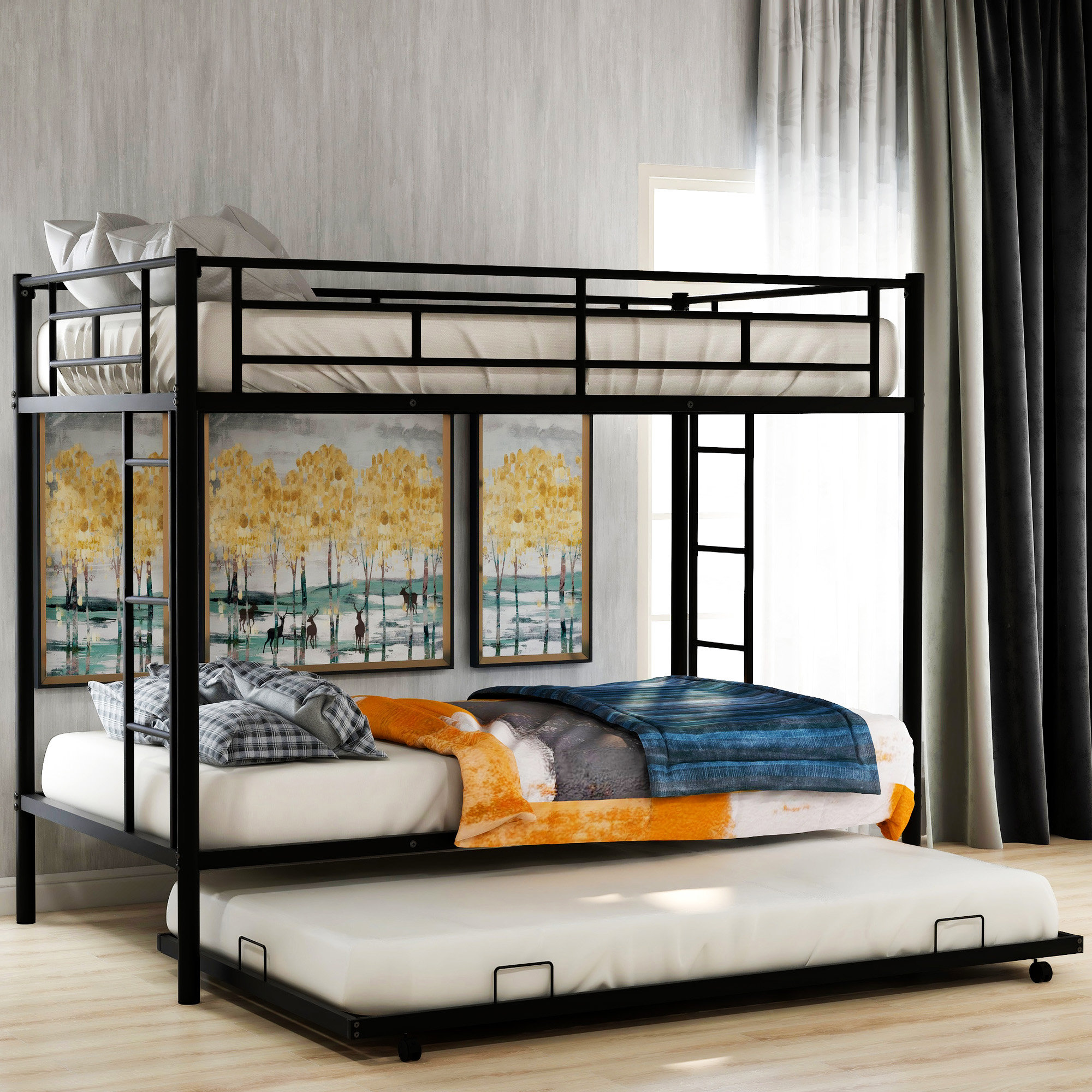 Isabelle & Max™ Bunk Bed With Trundle | Wayfair