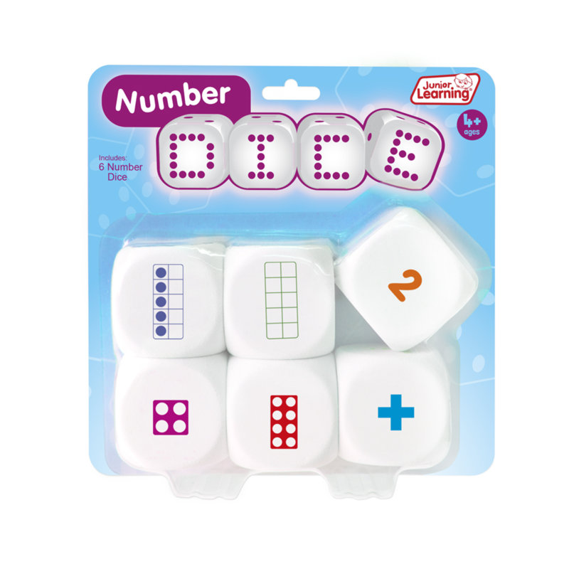 Junior Learning Number Dice Educational Learning Game | Wayfair