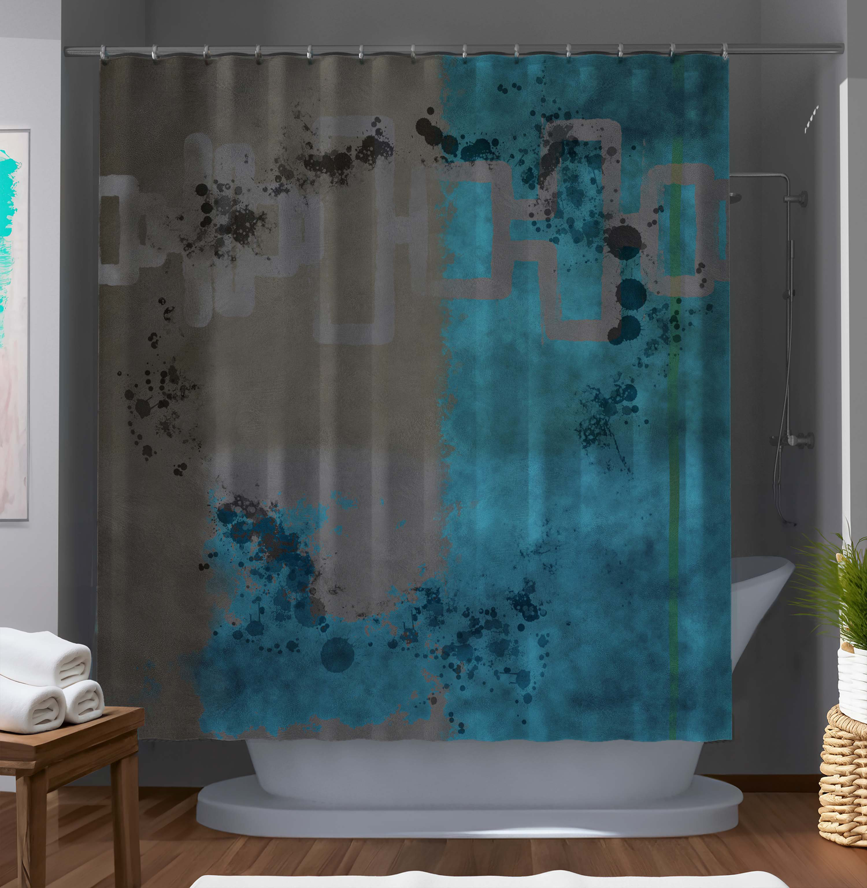 East Urban Home Instant Unblemished Shower Curtain | Wayfair