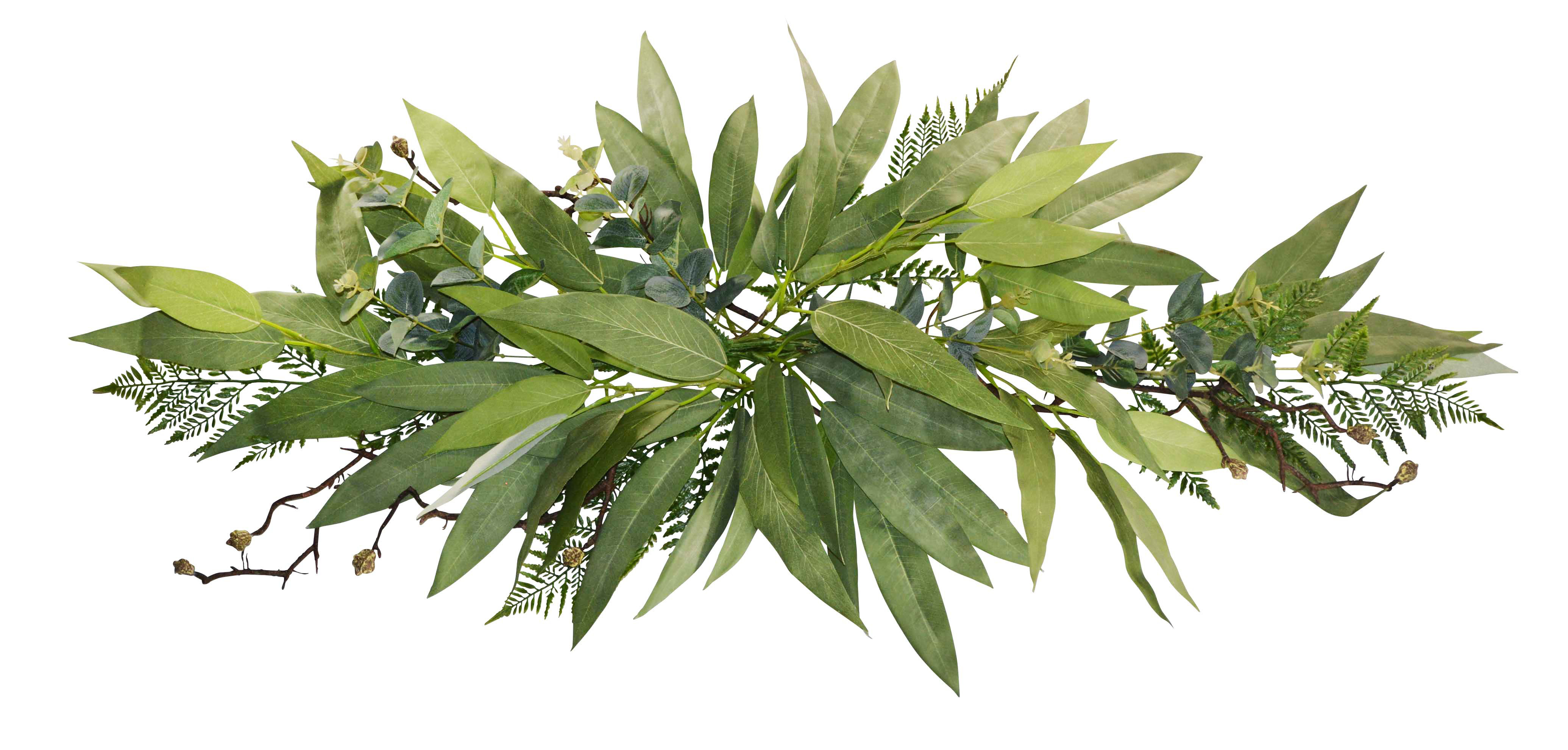 Primrue 36" Eucalyptus Bay Leaf Willow Swag & Reviews | Wayfair