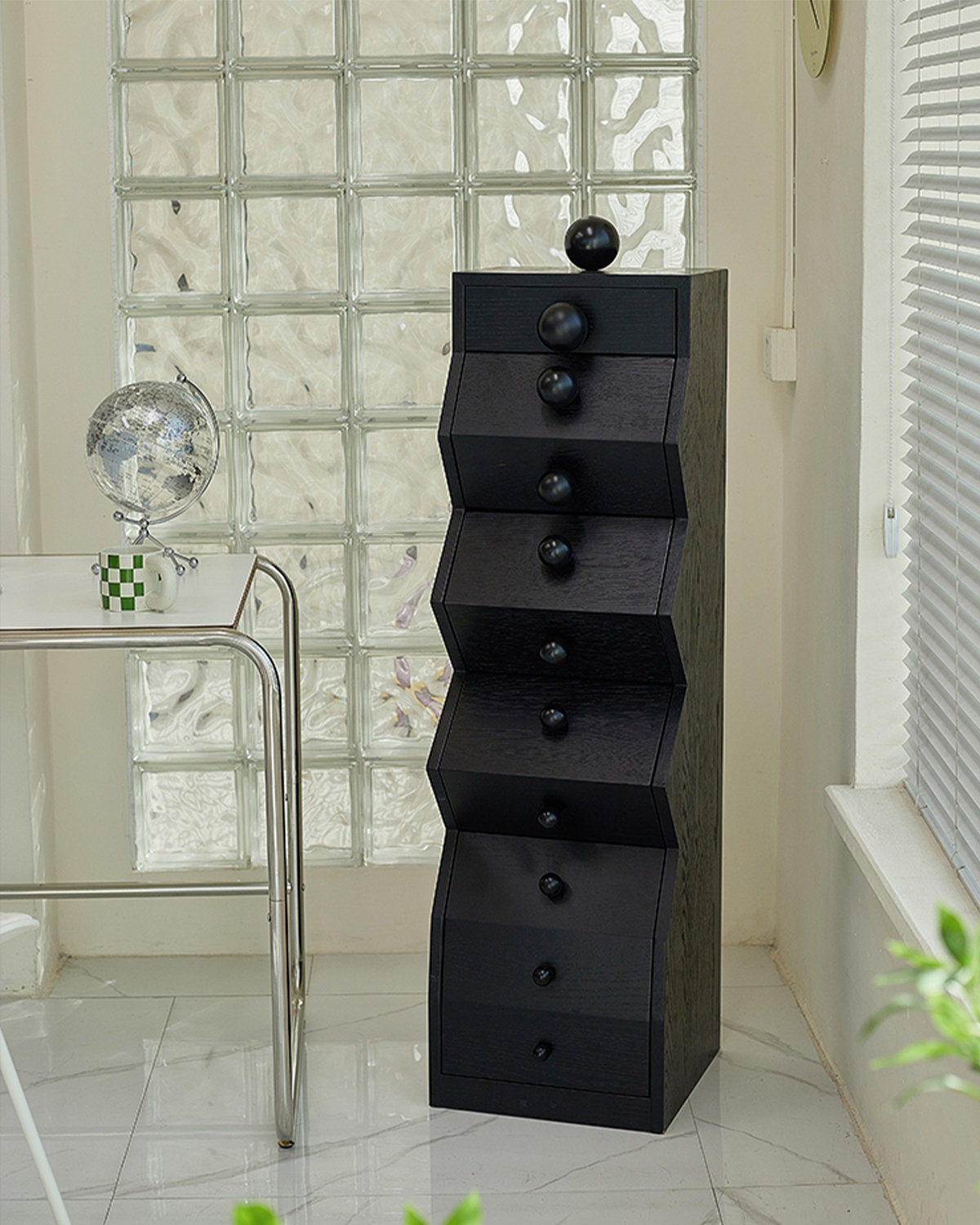 Vinta Trendy 47.24" Black Free Form Solid Wood Accent Chest | Wayfair