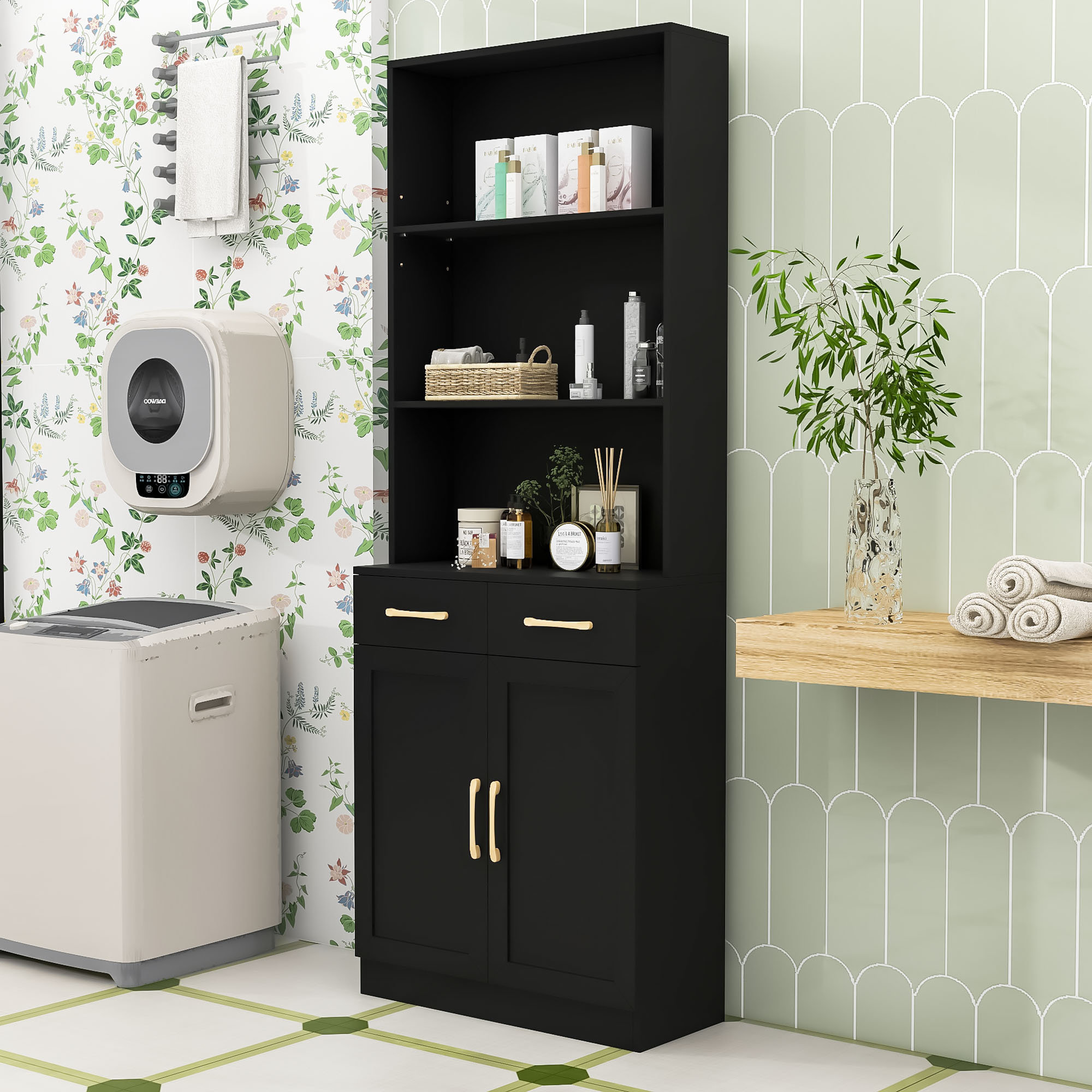 Latitude Run® Elegant Multifunctional MDF Storage Cabinet | Wayfair