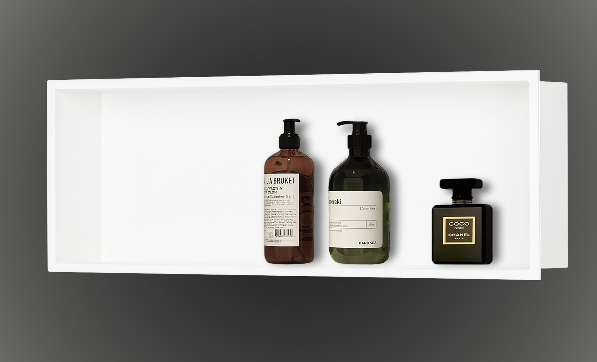 DecoMust 24"x9" Stainless Steel 18 Gauge White Cream Rectangular ...