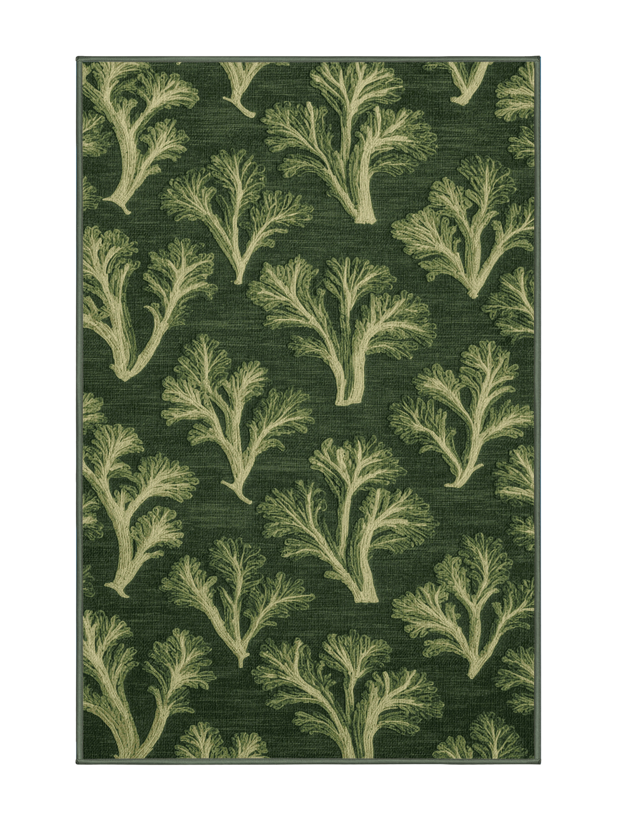 Hokku Designs Washable Gai Lan Chinese Broccoli Vegetables Area Rug ...