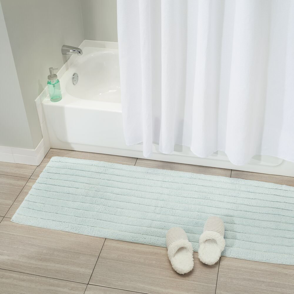mDesign Soft Cotton Spa Mat Rug for Bathroom, Varied Sizes, Set of 3 ...