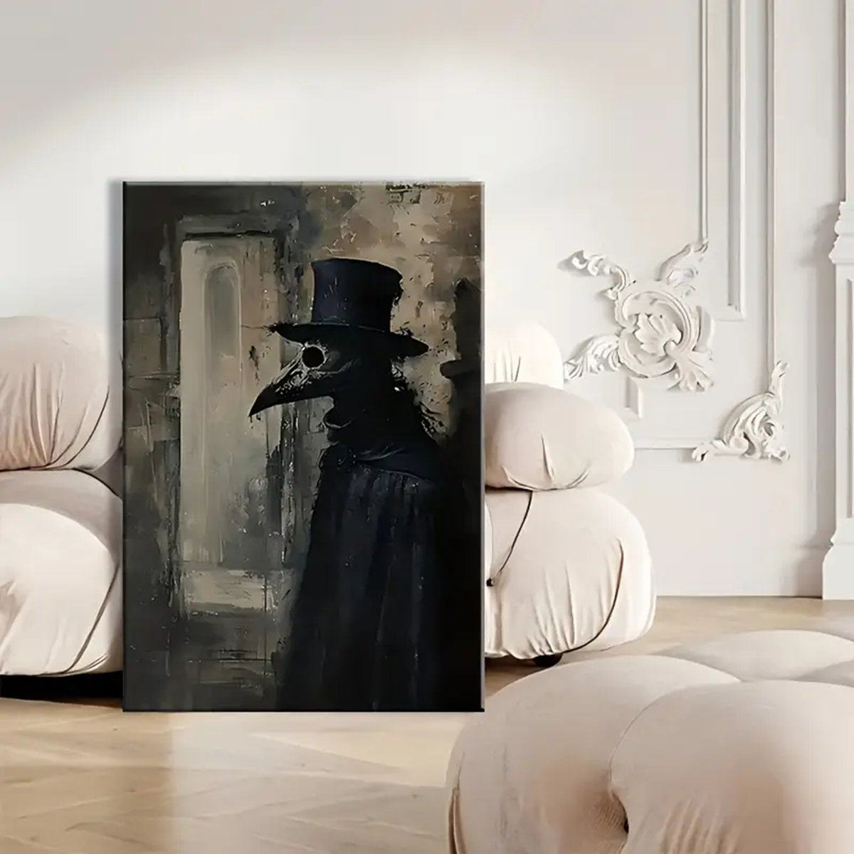 Astoria Grand 90*60,Mysterious And Gothic Plague Doctor Figure Canvas ...