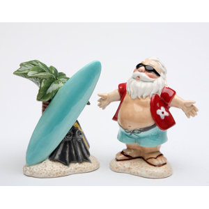Cosmos Gifts Hawaiian Santa Salt and Pepper Set & Reviews | Wayfair