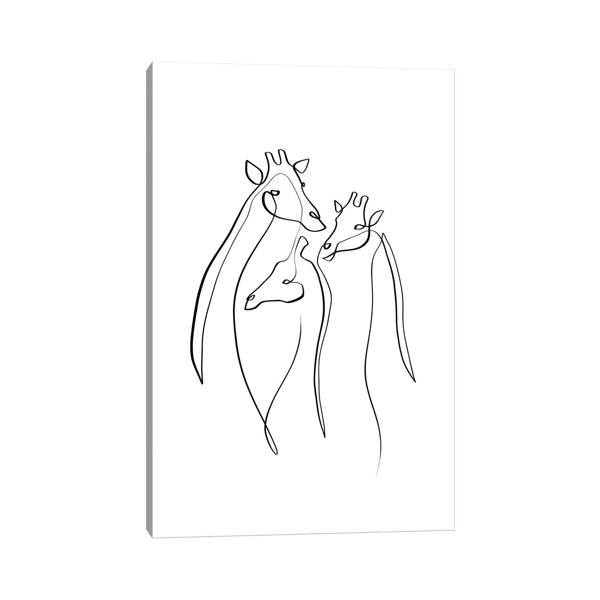 Bless international " Giraffe Trio " by Dane Khy Painting Print on ...