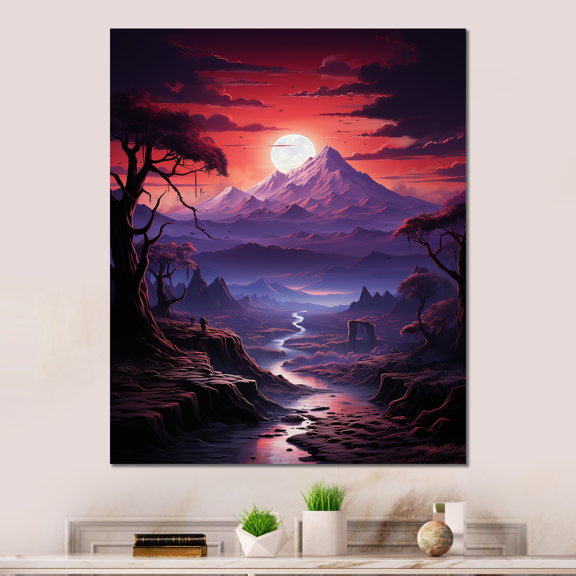 Dovecove Volcano Volcanic Twilight I - Volcano Metal Wall Art - Wayfair ...