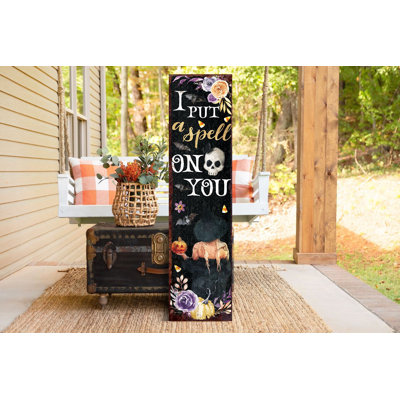 The Holiday Aisle® I Put a Spell on You Halloween Door Mural | Wayfair