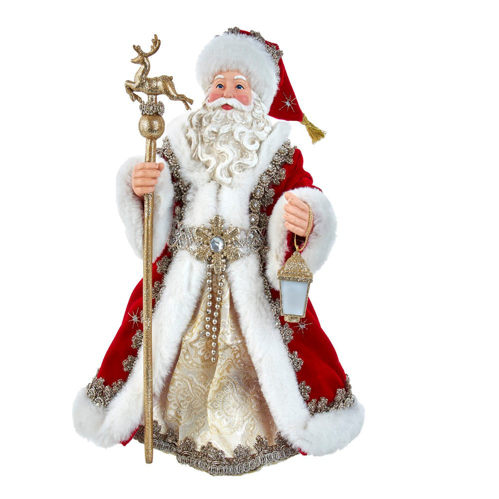 Kurt Adler Regal Red Santa Table Piece | Wayfair