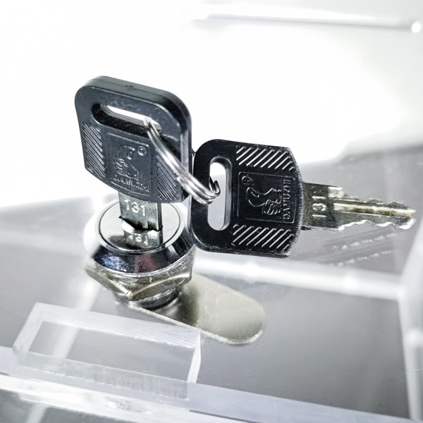 Inbox Zero 12 x 12 x 12" Clear Donation Box Plexiglass Acrylic ...