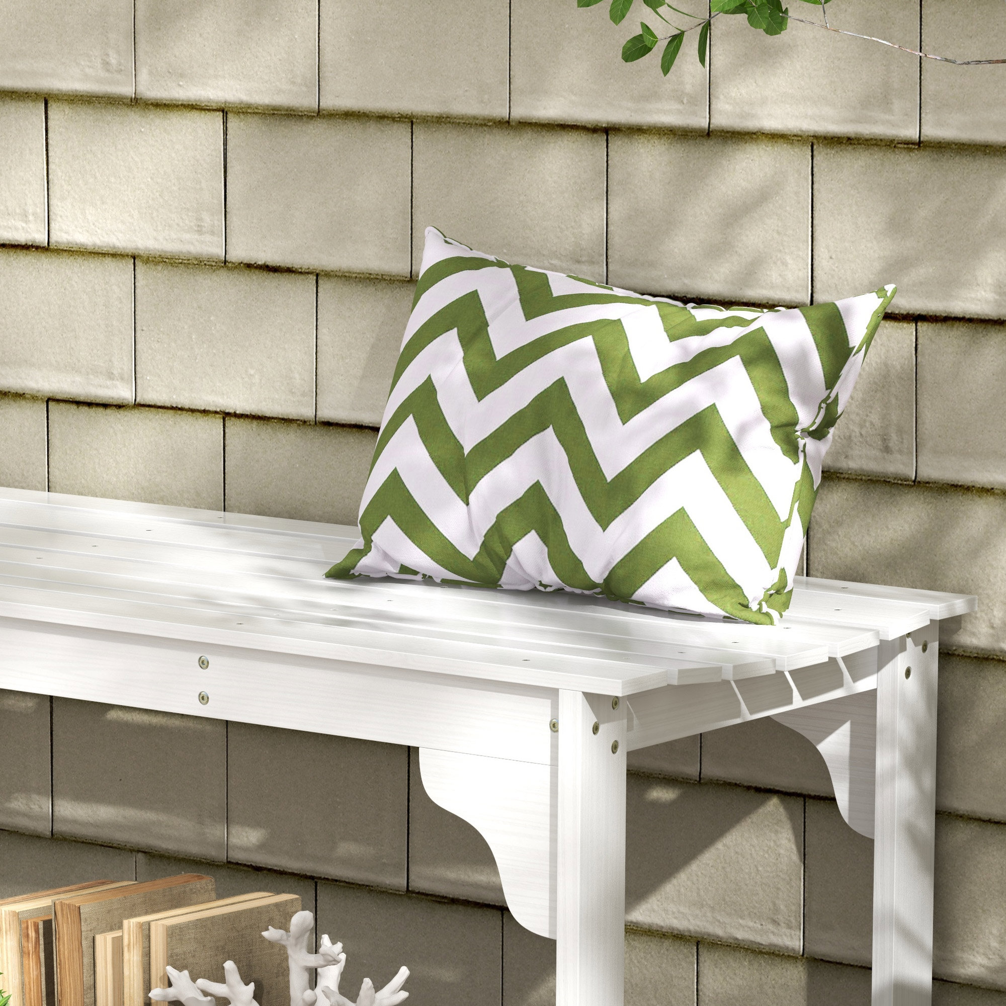 Ophelia & Co. Outsunny Wooden Garden Bench, Outdoor Park Bench With ...