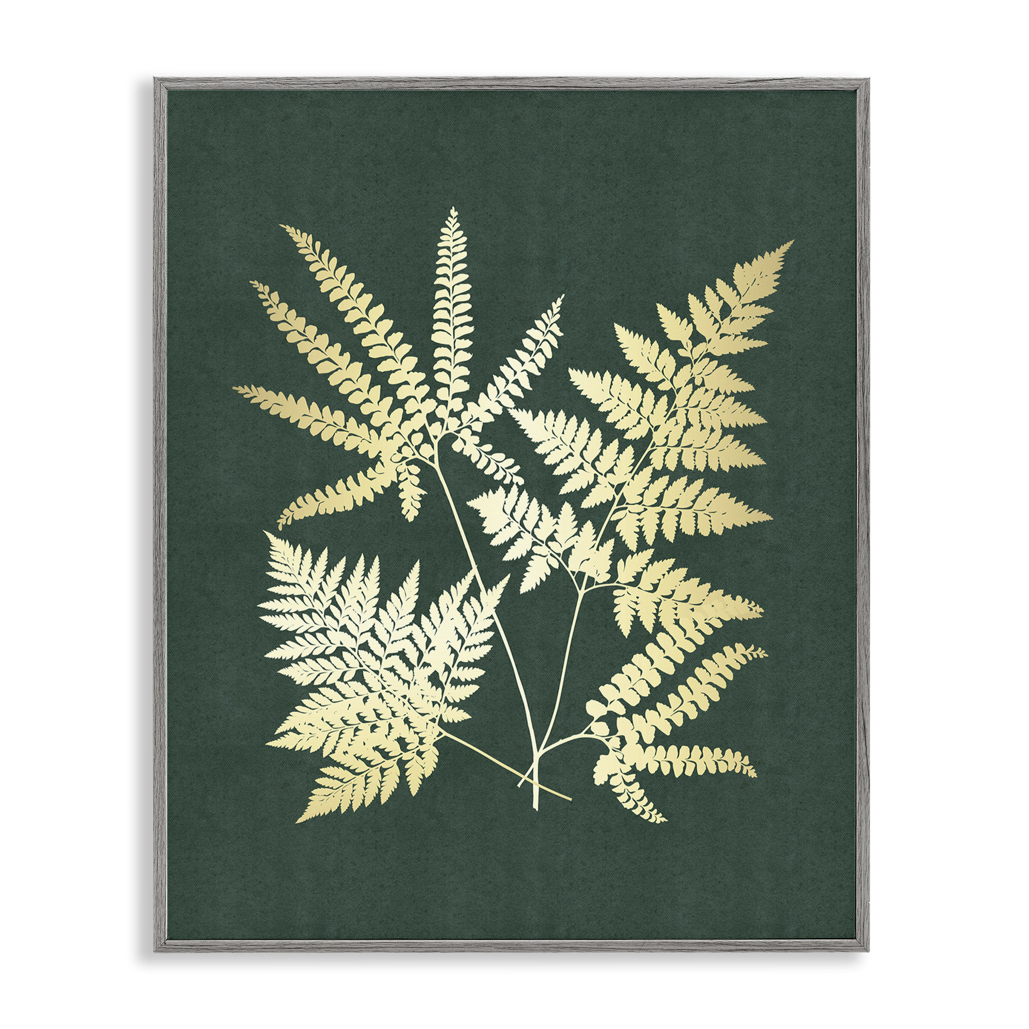 Dakota Fields Gilded Fern Leaves Giclee Art by JJ Design House LLC ...