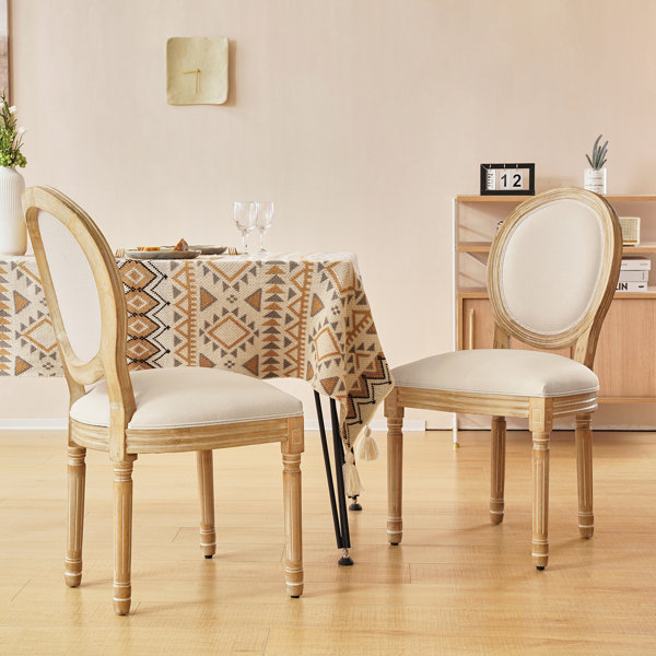 Ophelia & Co. Amando 20" H Mid-Century King Louis Back Solid Wood ...