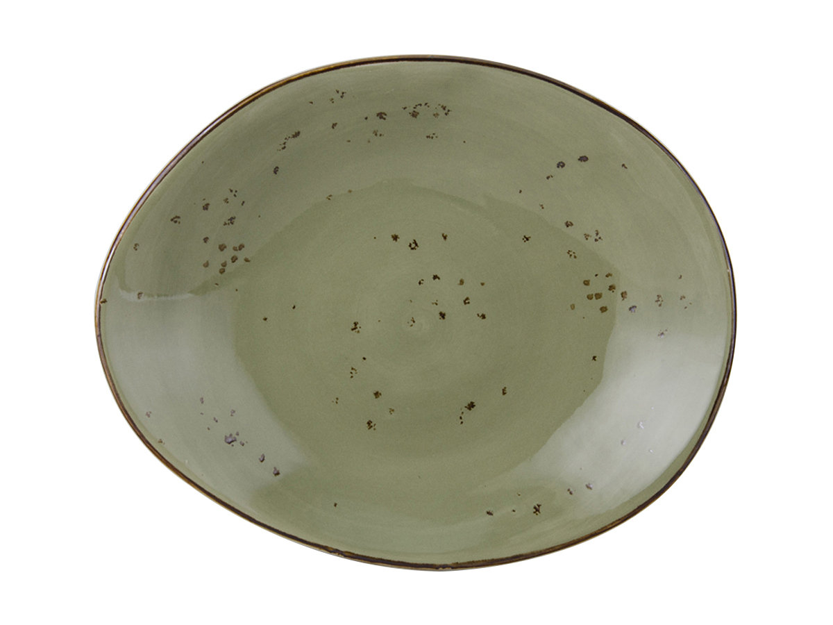 Tuxton Artisan 12-Inch x 9-3/4-Inch x 2-Inch Ellipse Plate, 12 | Wayfair