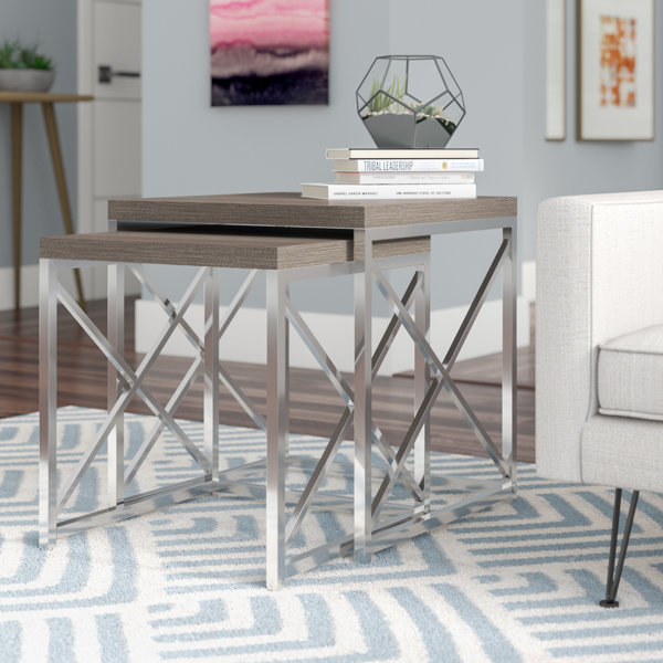 Wade Logan® Gragg Nesting Table Side 2 - Pieces End, Metal, Accent ...