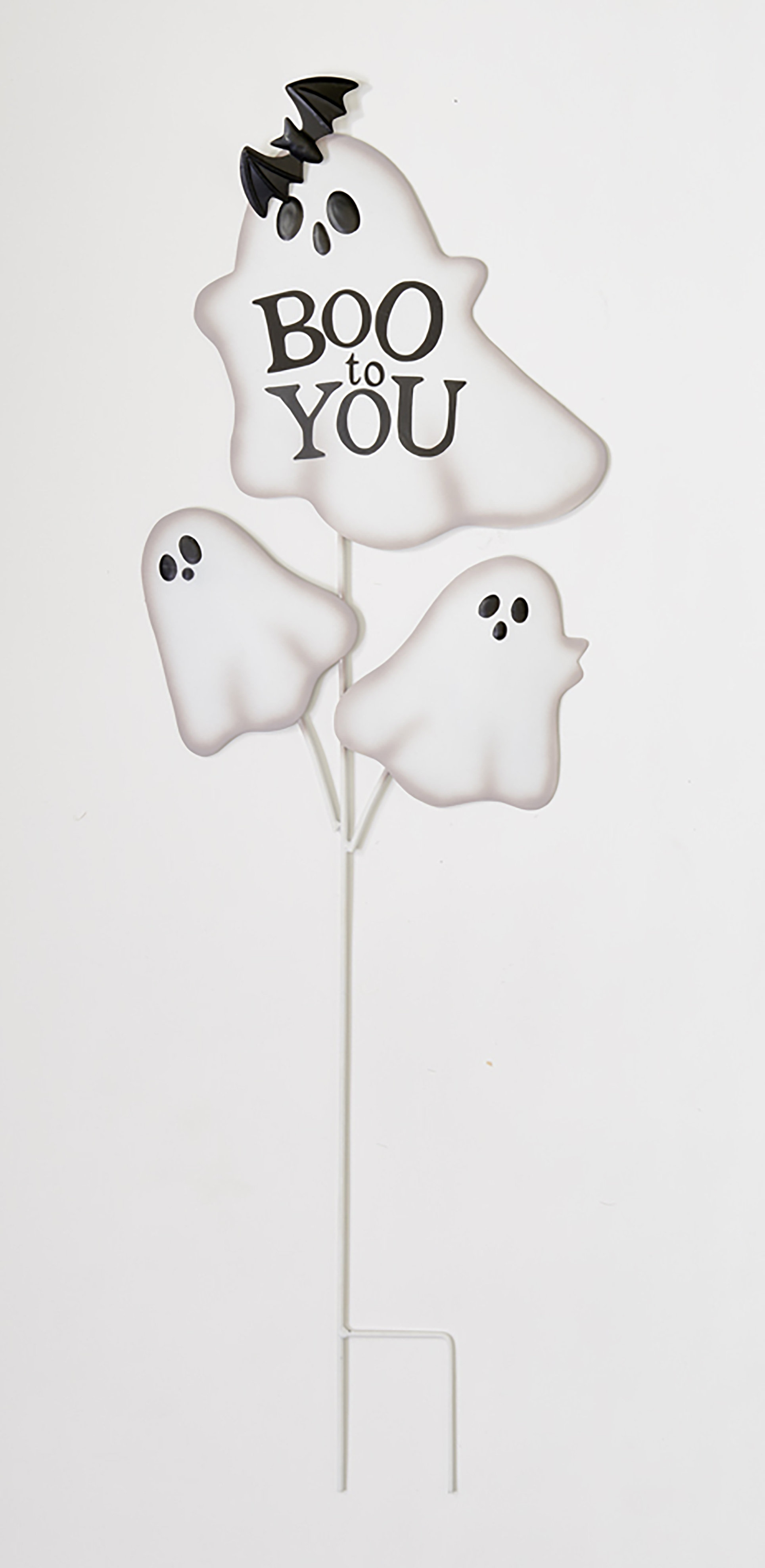 Ophelia & Co. 35" Friendly Metal Boo To You Sign Halloween Ghost Yard ...