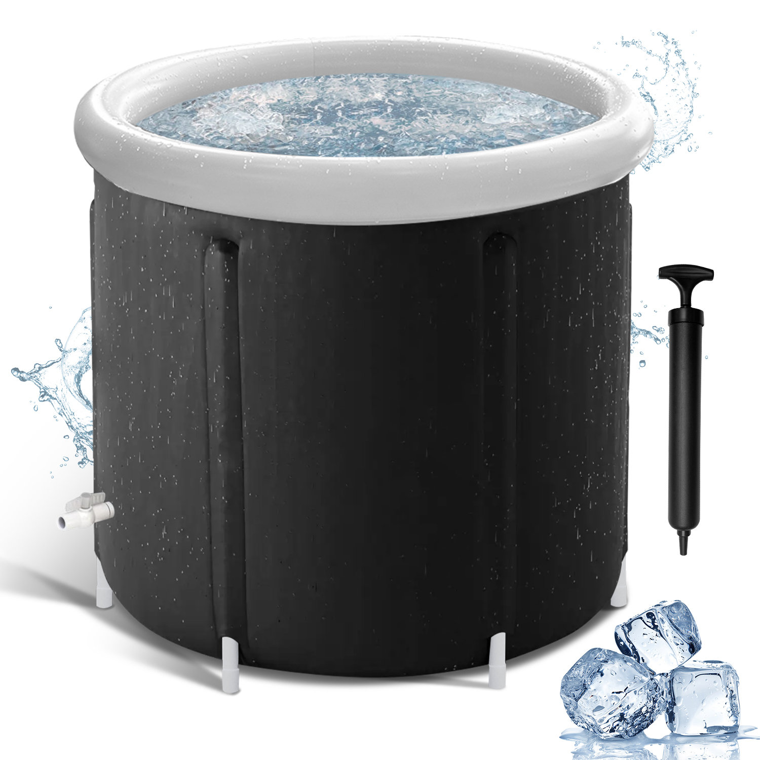 Tutivo The Cold Pod Pro 79 Gallon Large Ice Bath Tub for Athletes Cold ...