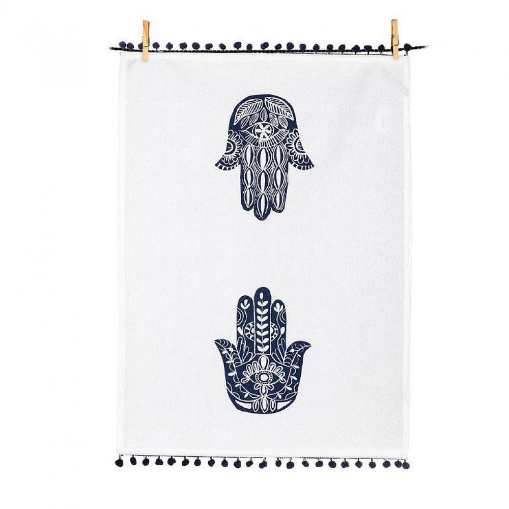 East Urban Home Hamsa Hand Print Tea Towel | Wayfair