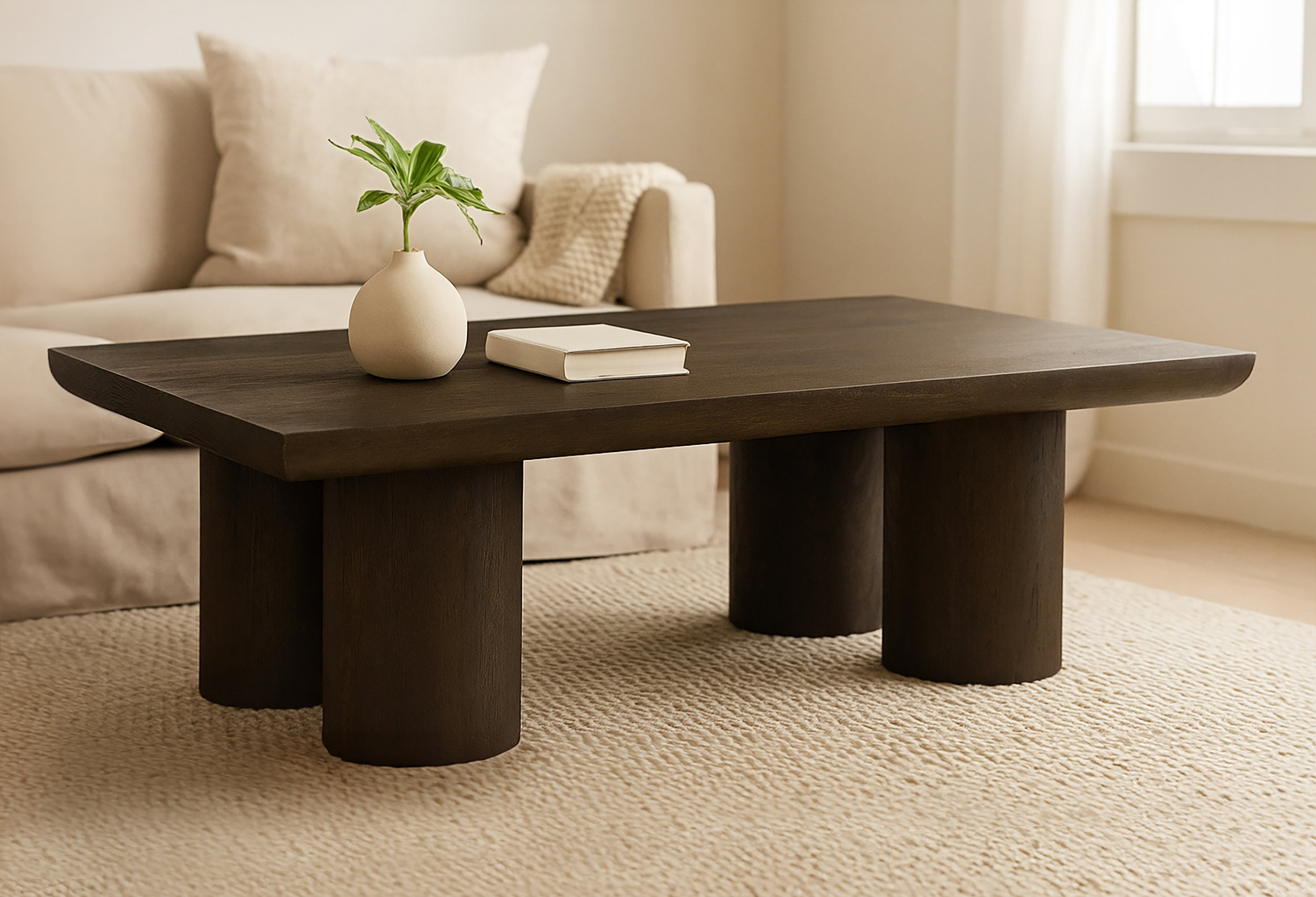 Latitude Run® Crossman Solid Wood Rectangular Coffee Table | Wayfair