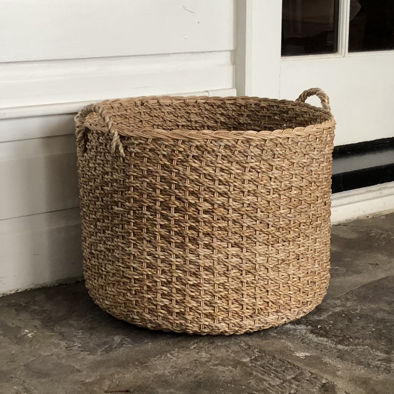Highland Dunes 12" H x 14" W x 14" D Handwoven Wicker/Rattan Basket ...