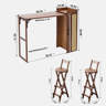 Red Barrel Studio Foldable Bar Table and Chairs Set - Wayfair Canada