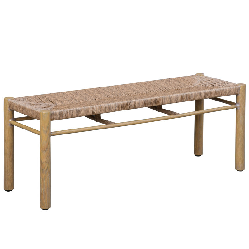Bay Isle Home™ Citalli Rattan Weaving Outdoor Bench | Wayfair