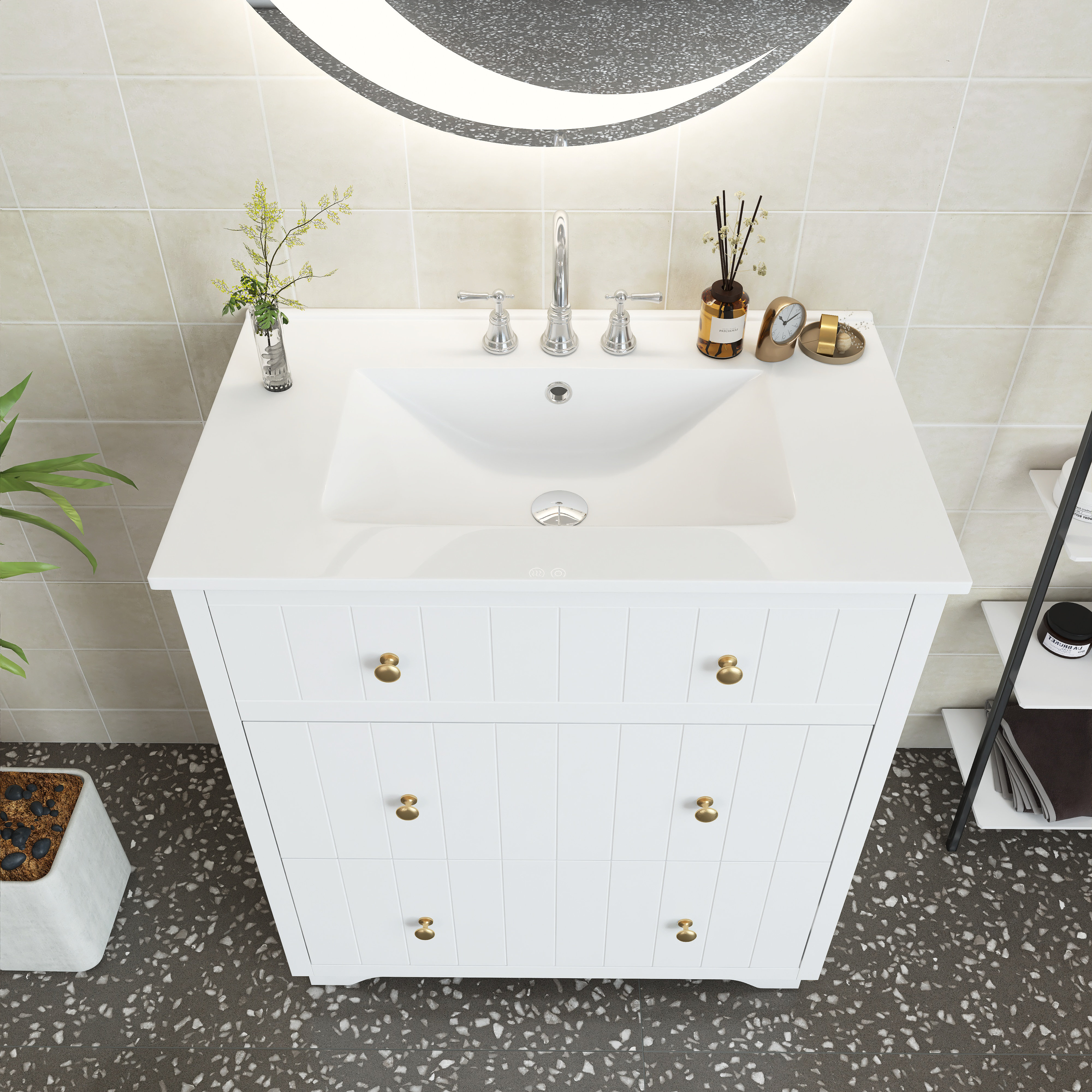 Ebern Designs Mareke 30" Single Bathroom Vanity Set | Wayfair