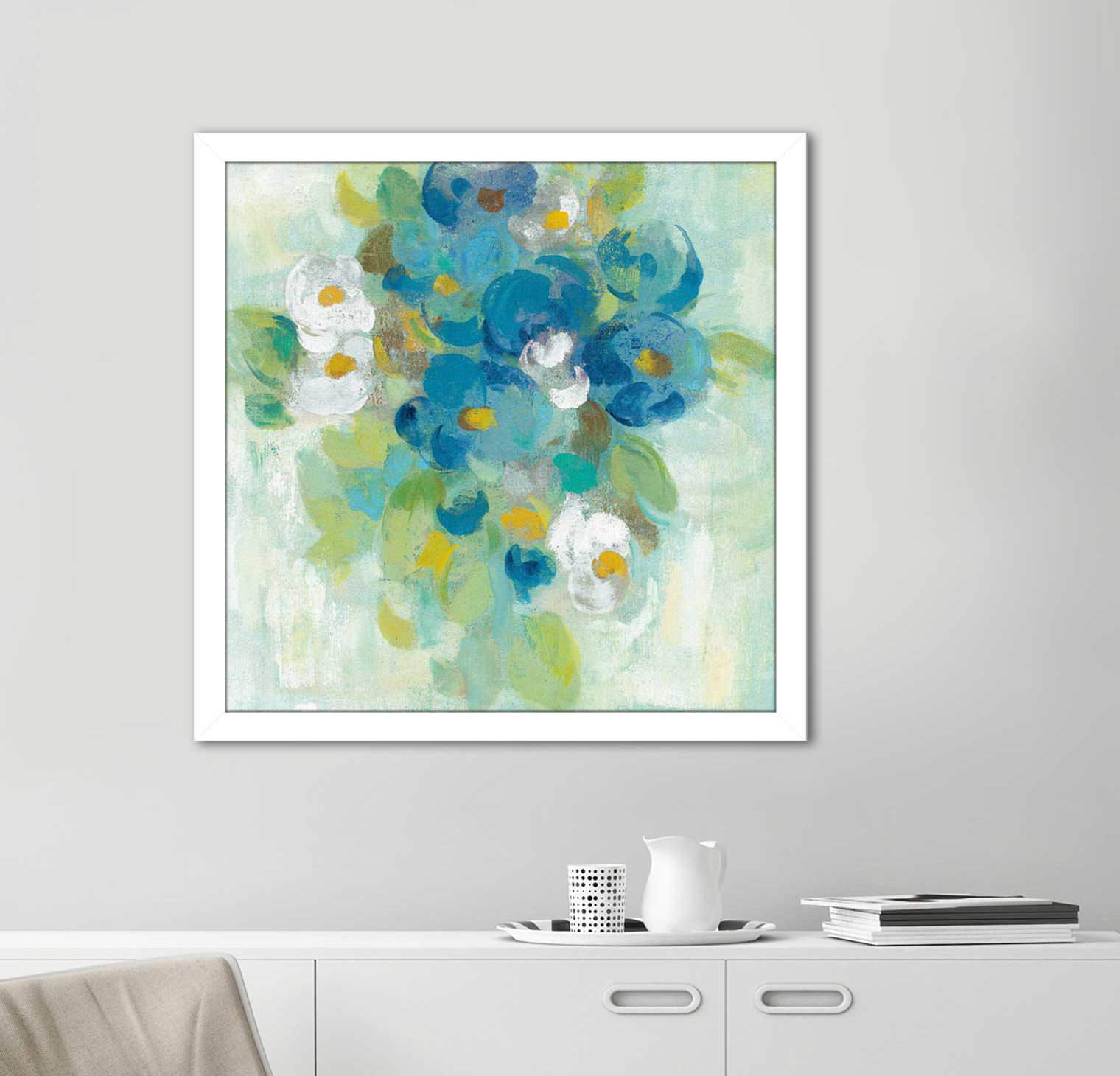 Winston Porter 'Spring Aroma II White Flowers' Acrylic Painting Print ...