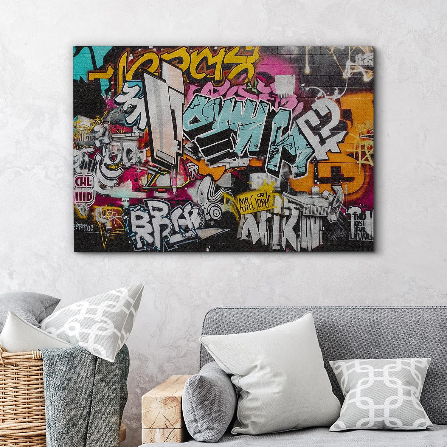 IDEA4WALL Cartoon Anime Style Names On Canvas Graphic Art | Wayfair