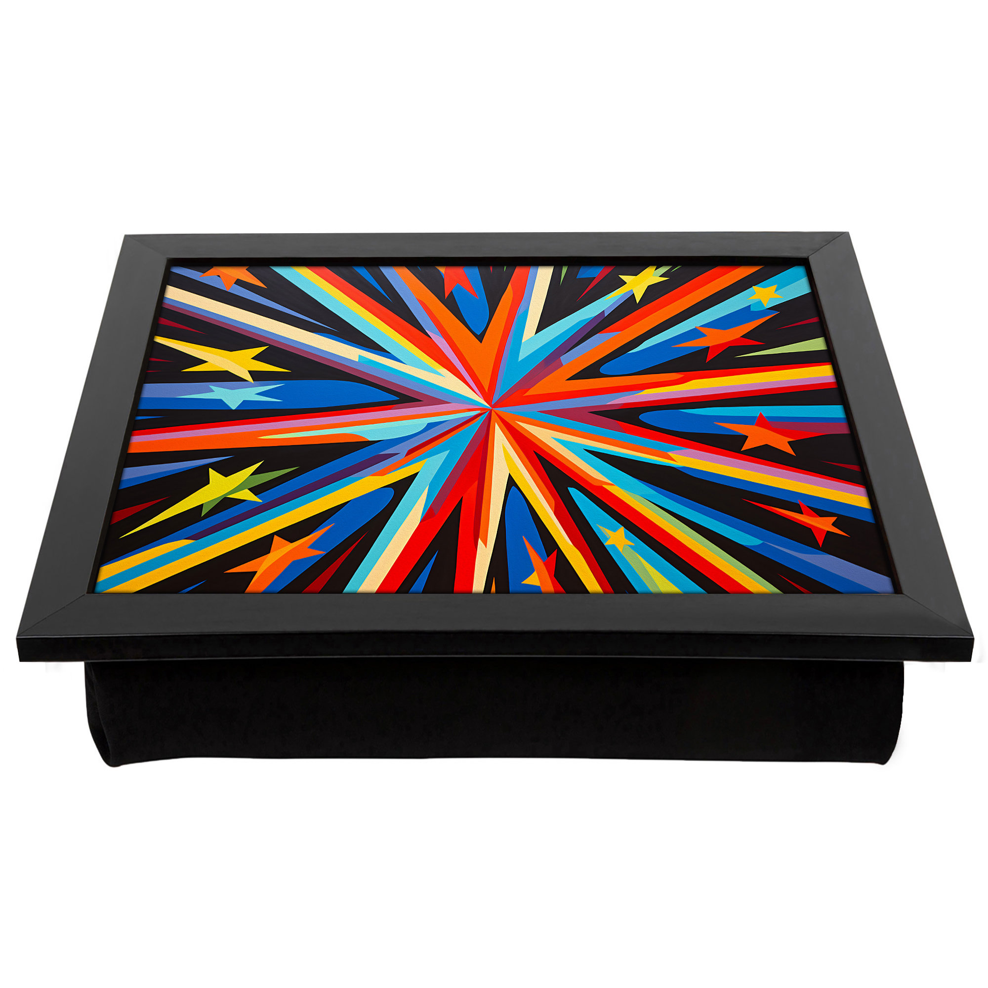 Metro Lane Shooting Star Op Art Lap Tray with Cushion | Wayfair.ie