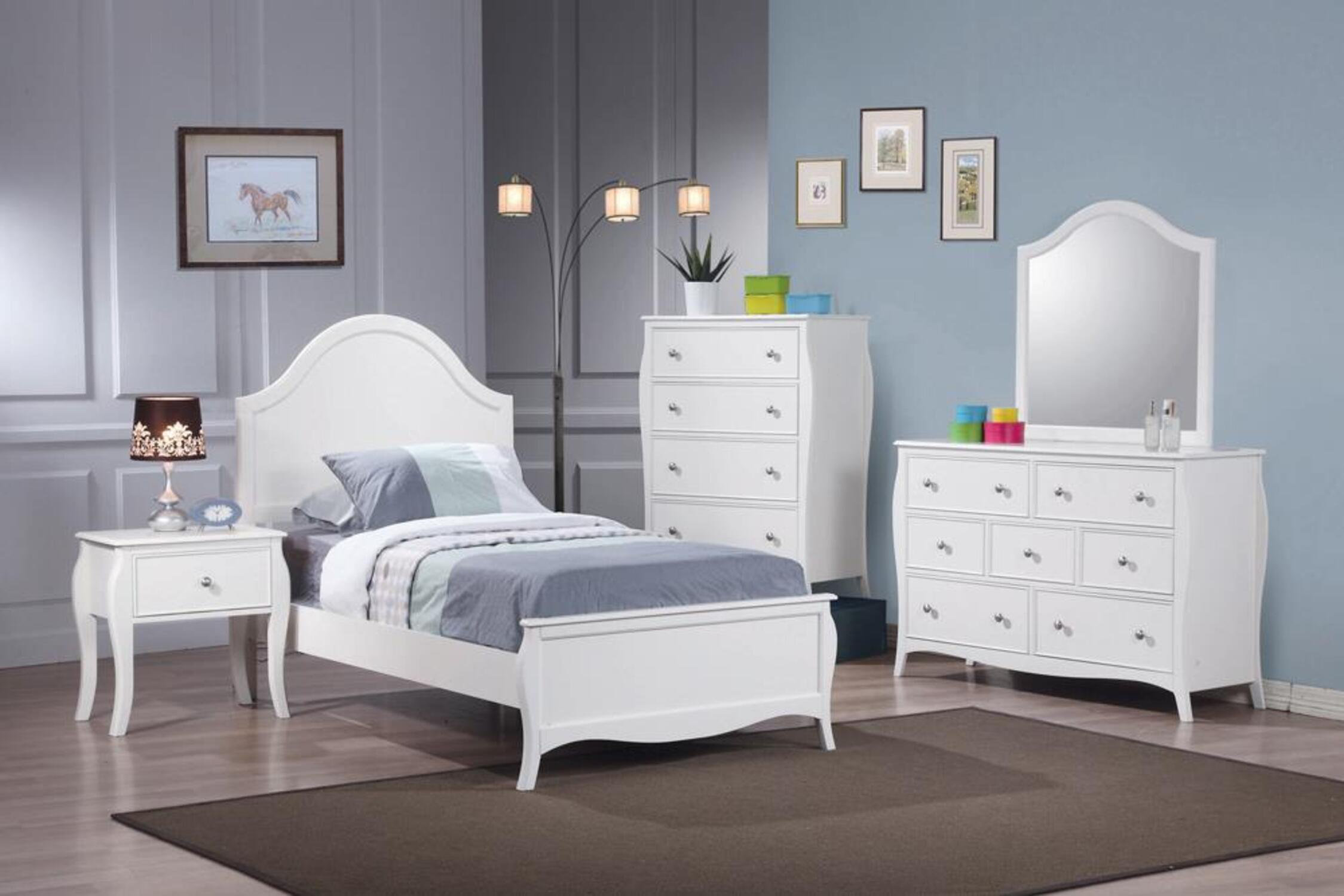 Red Barrel Studio Shonette 4-Piece Full Panel Bedroom Set White ...