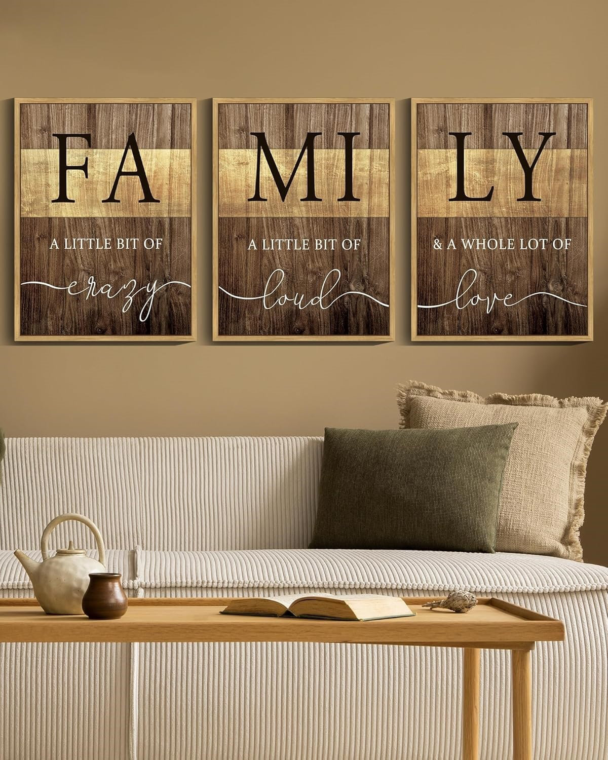 Trinx Home Family Wall Decor Farmhouse Sign Wall Hanging Decor Rustic ...