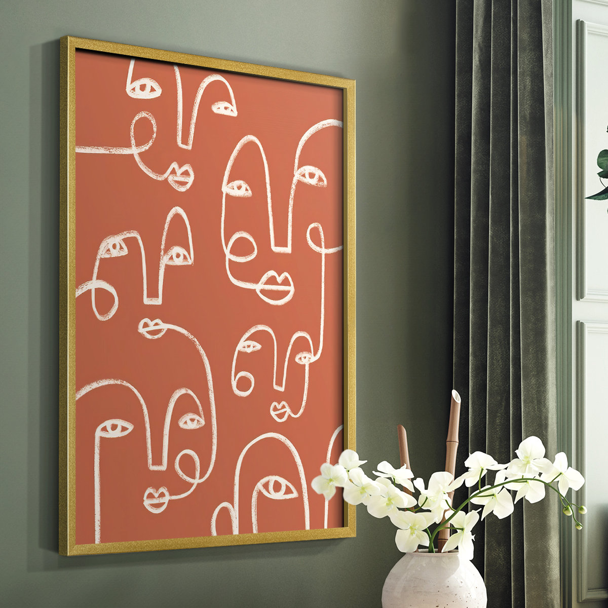 Dakota Fields Connected Expressions II Framed Print - Solid Wood | Wayfair