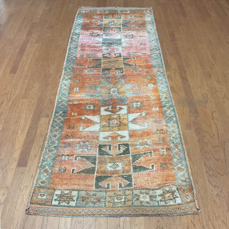 Bungalow Rose Handmade Turkish Oushak Wool Runner | Wayfair